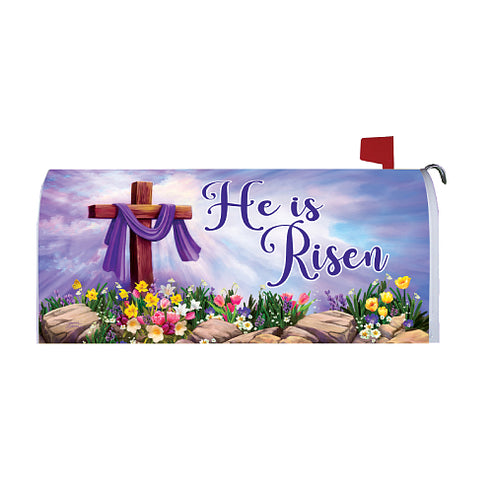Easter Mailbox Cover: Cross & Flowers Spiritual Design – Wind Sensations